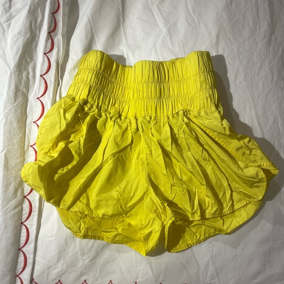 Shorts | Yellow High Waisted Athletic Shorts | Poshmark